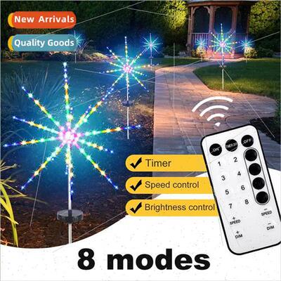 LED meteor shower running water explosion fireworks lights i