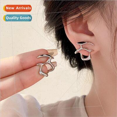Europe ins irregular liquid hollowing earrings female creati