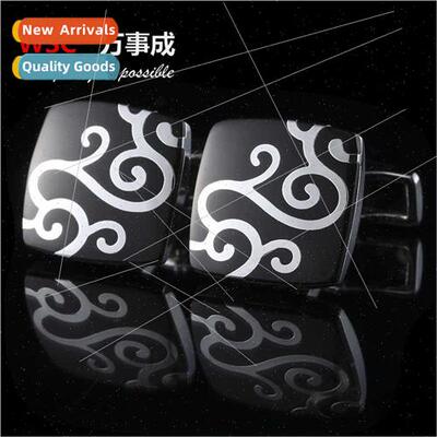 Qualy metal enamel cloisonné men shirt French cufflinks cuf