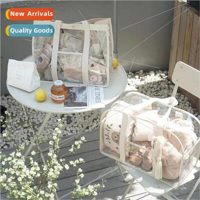 ins Korea beach bag transparent PVC waterprobag travel large