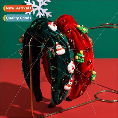 Christmas hair bands Christmas e old man head decoration hea