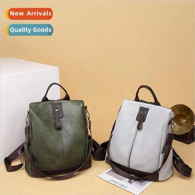 Shoulder bag female  retro soft leather PU anti-theft ladies