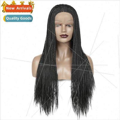 Europe women two-strand braid wig small fine braid braid wig