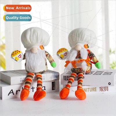 Cake Pan Whe Hat Figurine Chef Doll Faceless Doll Long Legs