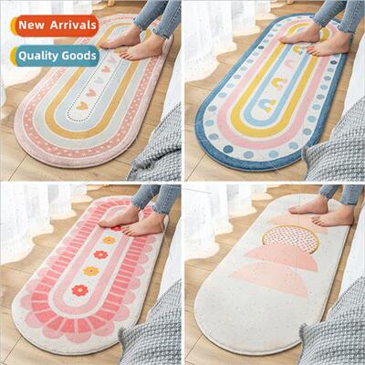 Carpet household doorway entry bedroom bedside blanket door