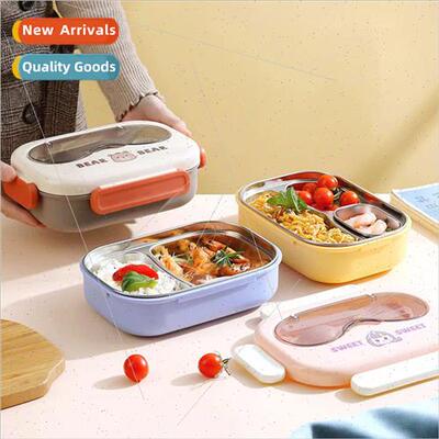 Stainless Steel nch Box Divided Bento Box Workers nch Box Mi