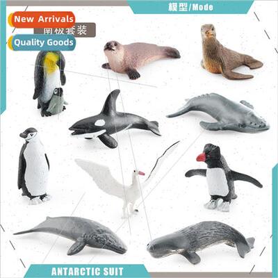 Mini Antarctic set penguin sea dog sperm whale seal albatros