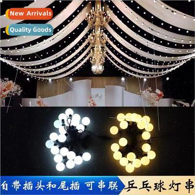 led ping pong ball lights string wedding festival outdoor ca