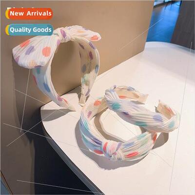 Korea sweet cute colorful bubble polka dot ruffled bubble wi