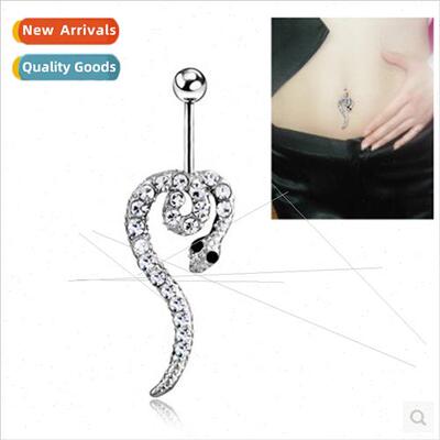 Merchandise piercing jewelry snake diamonds navel ring navel