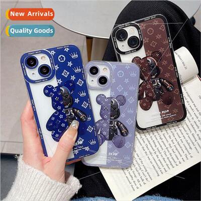violent bear iphone14 phone case apple 13promax transparent