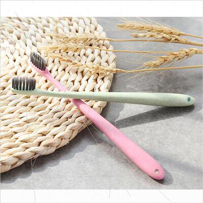 Travel Portable Toothbrush Wheat Straw Filament Brush Adult