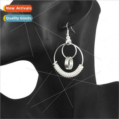 mple ring interlocking fashion hundred matching circle earri