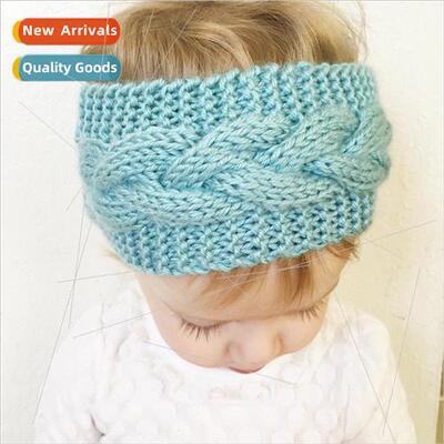 2017 Twisted Woolen Hair Bands  Kids Winter Warm Knted Hair