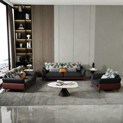 皮布沙发简约现代小户型沙发客厅整装三人位组合公寓经济型布沙发