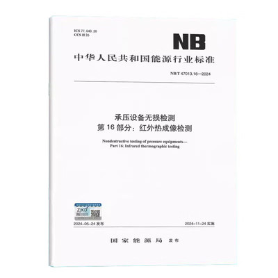 NB/T47013.16-2024承压设备无损检测 第16部分： 红外热成像检测