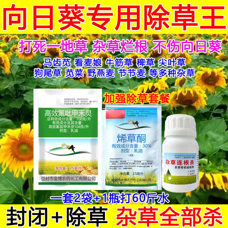 向日葵除草剂向日葵专用除草剂芝麻尖叶草除草剂除草蔬菜除草剂