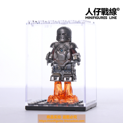 适用第三方积木小人仔可叠高收纳收藏透明高清防尘亚克力展示盒