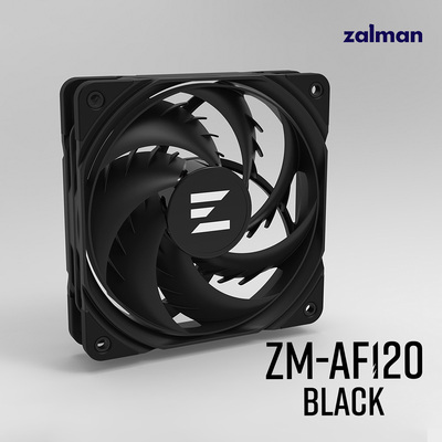 zalman/扎曼AF120思民无光4pin温控pwm高转速机箱散热器风扇12cm