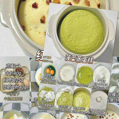 36张超松软蒸蛋糕宝宝食谱贴纸