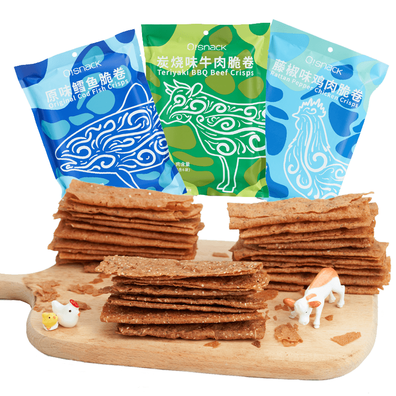 十分可高蛋白非油炸肉脆卷肉薯片