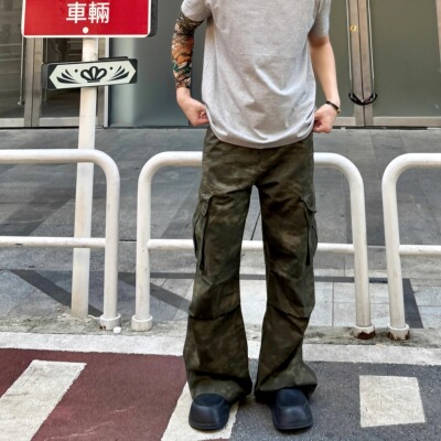 美式高街迷彩工装裤直筒vibe长裤