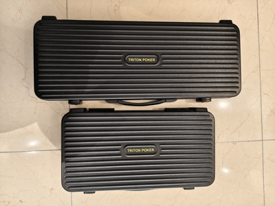 传奇德州扑克筹码箱 PC手提箱300片500片黑色收纳盒箱可定制logo