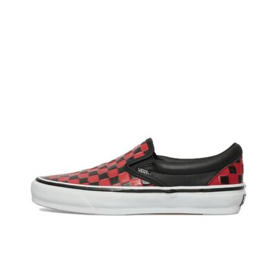 Vans范斯CLASSIC SLIP-ON 98 舒适百搭 低帮 板鞋 男女同款 红黑