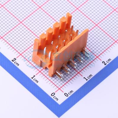 插拔式接线端子 KF2EDGER-3.5-2*5P 弯插,P=3.5mm 板端/插座-开口