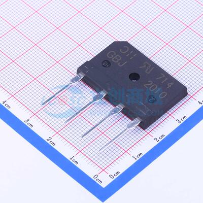 整流桥 GBJ2010-F GBJ 1kV 20A DIODES(美台) 电子元器件配单