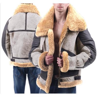 thickened jacket mens fur leather size imitation velvet and