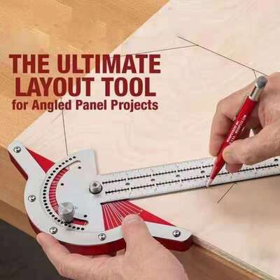 Woodworkers Edge Rule 木工尺 边缘尺 木工角度尺木工设计尺