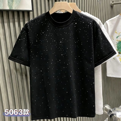欧蒂然满天星短袖T恤男宽松