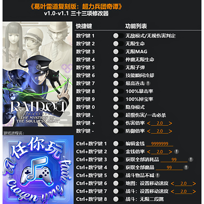 葛叶雷道复刻版Steam修改器