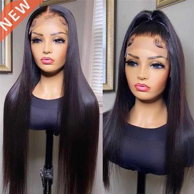 Lace Front Wigs Long Straight Hair Black Color Synthetic Lac