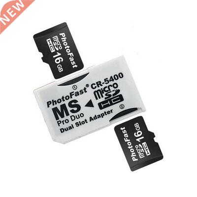 2 Slot Card Reader Micro SD TF to Memory Stick MS Pro Adapte