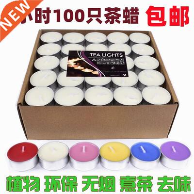 100pcs smokeless candles Boil tea candle tealight lights蜡烛