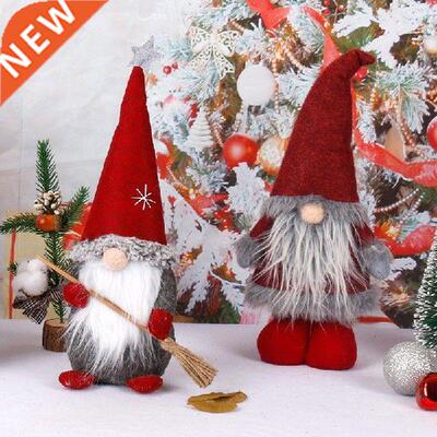 Christmas Ornaments with Hat Handmade Cute Dwarf Elf Doll