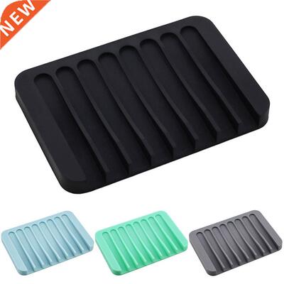 Bathroom Silicone Soap Holder Non Slip Soap Box Toilet
