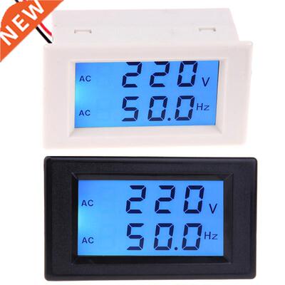 LCD Display Voltage Frequency Meter Tester AC 80-300V Voltme