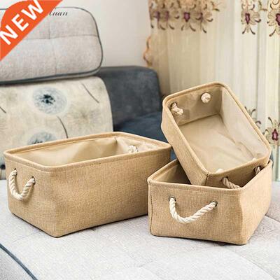 Cube Folding Storage Basket Foldable Linen Pet Toys Storage