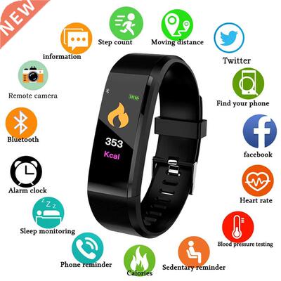 Sports Smart Bracelet Bluetooth Watch Waterproof Heart Rate