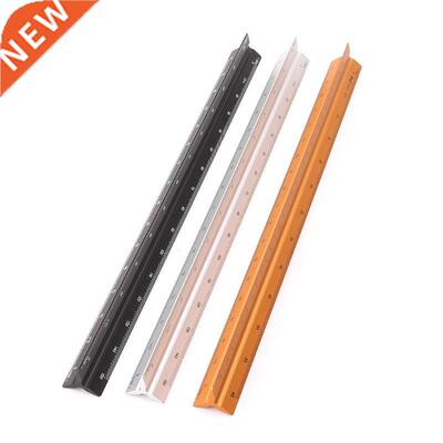 0cm Aluminum Triangular Scale Ruler Architect Engineer Draf