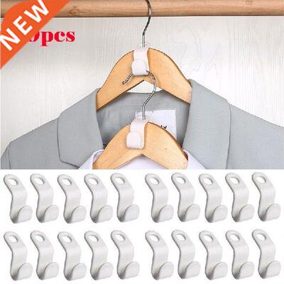 20pcs Mn Clothes Hanger Connector Hooks Cascadng Plastc
