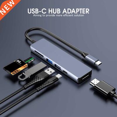 USB Type-C Hub Type C to HDMI Compatible RJ45 5/6/7/11 Port