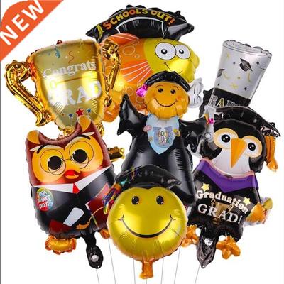 7Pcs/ot Mini Congrats Grad Foil Balloons Air Balloon