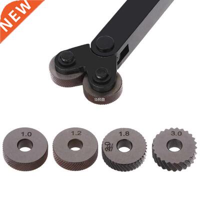 2pcs Diagonal Linear Knurl Wheels Knurling Knurler Tool 1.0/
