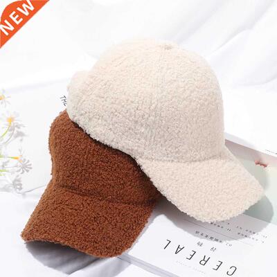 1Pc 2022 Outdoor Warm Winter Cap Wool Thicken Baseball Cap W