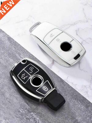 Electroplate TPU Car Key Case ver Shell Fob For Mercedes Ben