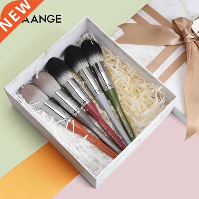 5 COLORS MAANGE Hexagonal Blush Brush Loose Powder Makeup